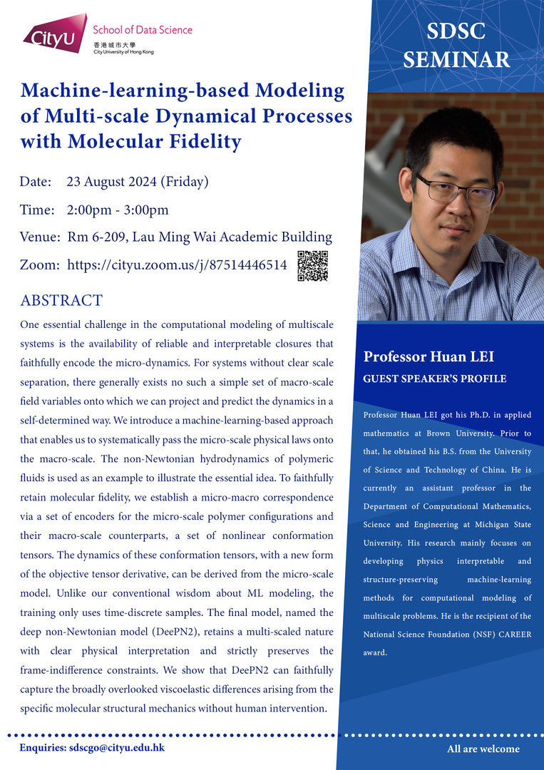 Machine Learning Based Modeling Of Multi Scale Dynamical Processes With Molecular Fidelity
